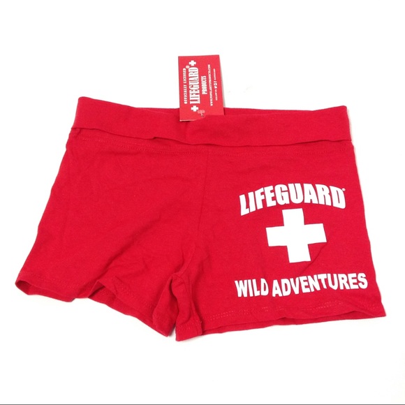 pop | Swim | Lifeguard Women Shorts Safety Red Adventures | Poshmark